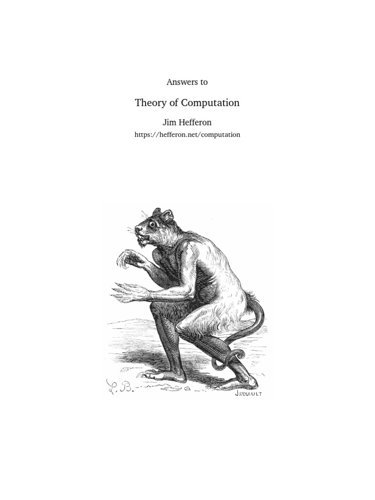 Theory Of Computation Answers Pdf Mathematics Theoretical Computer Science