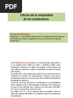 Calculo de Ampacidad de Los Conductores | PDF | Cantidad | Ingenieria Eléctrica