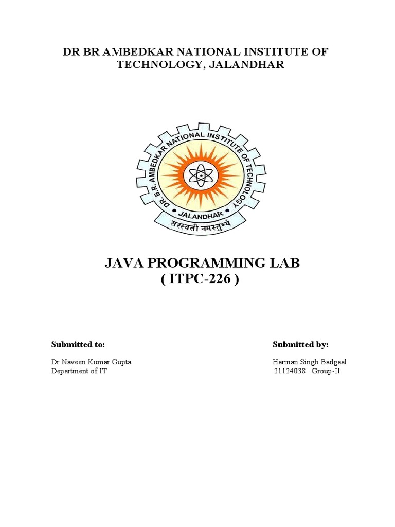 Javalab File | PDF | Class (Computer Programming) | Software