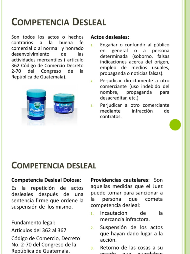Presentaci%C3%B3n+La+competencia+desleal | PDF