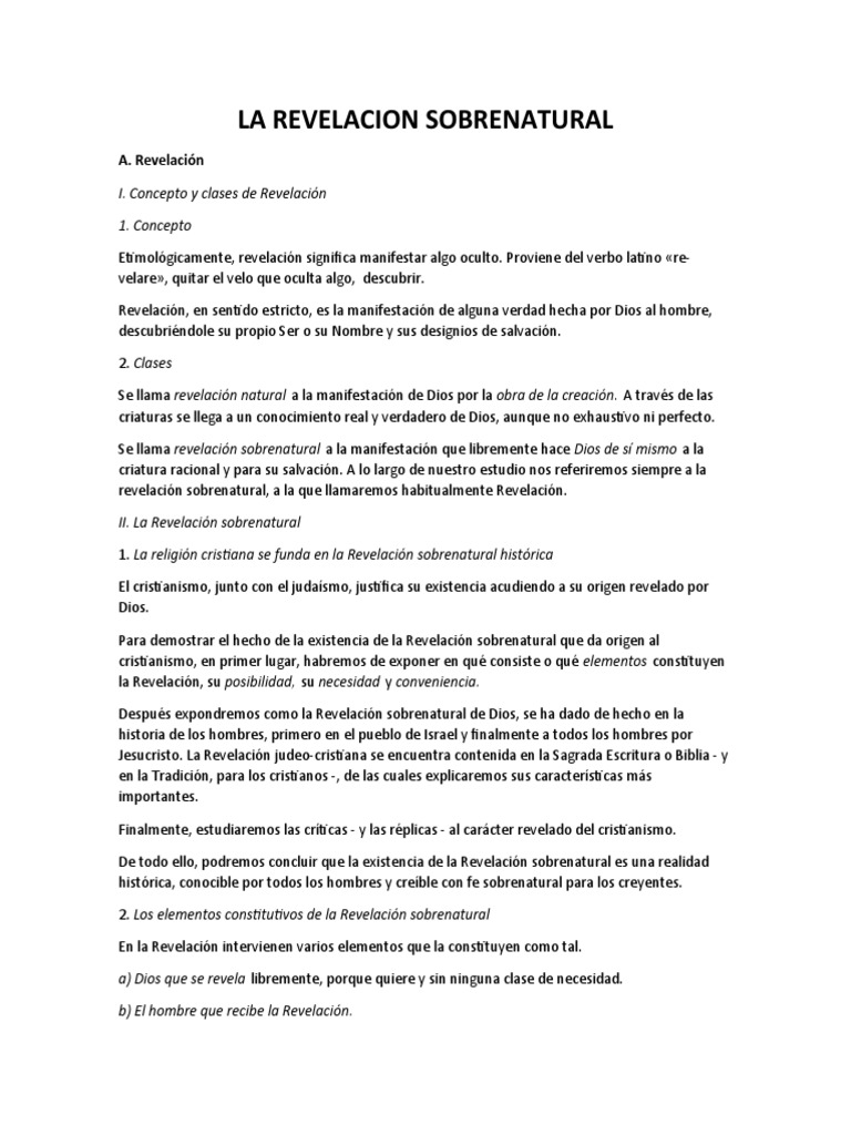 La Revelacion Sobrenatural | PDF | Biblia | Hermenéutica Bíblica La Revelacion Sobrenatural | PDF | Biblia | Hermenéutica Bíblica
