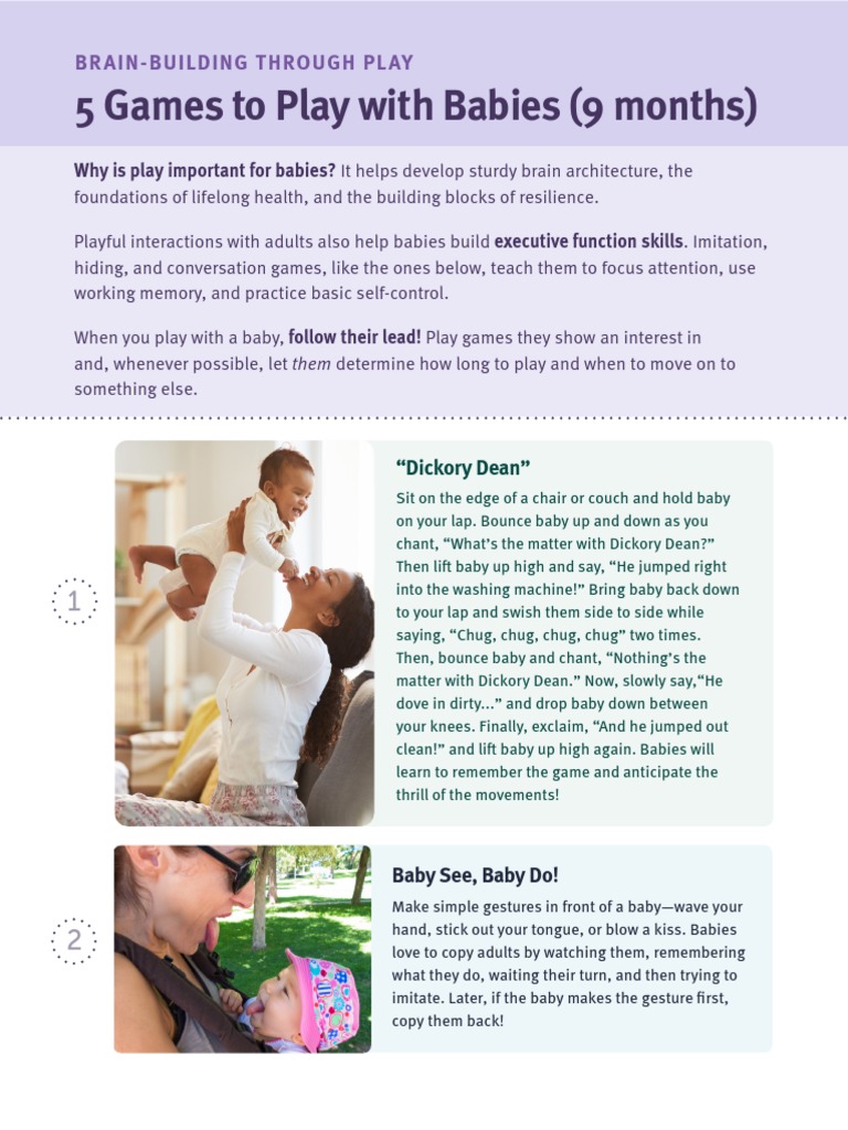 HCDC EF-Play Handout 9 Months FINAL | PDF | Cognition