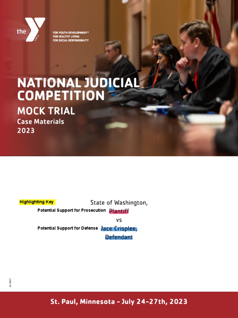 2023 NJC Mock Trial Case_CO Highlighting | PDF | Witness | Reasonable Doubt