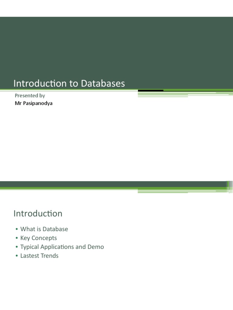 Intro 2 DB | PDF | Databases | Data Model