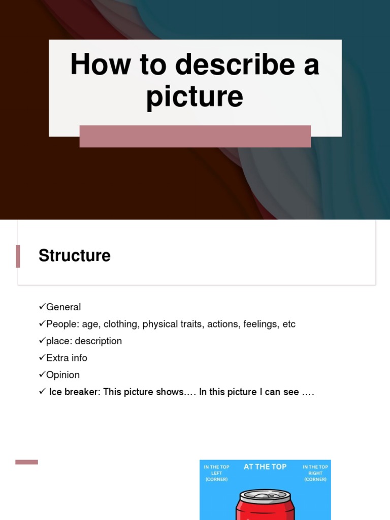 Describing Pictures Effectively | PDF