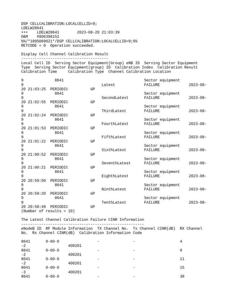 MML Report 20230820210347 | PDF | Telecommunications | Electronics