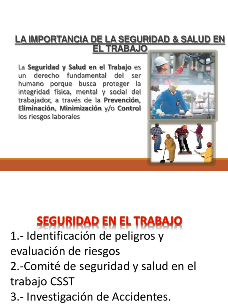 Capacitacion SST 2020 Part 1 | PDF