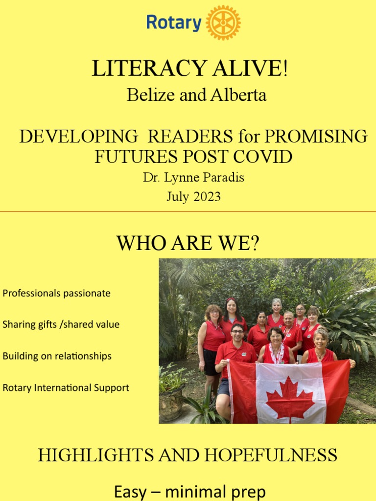 Overview of Literacy Alive Project - 2023 | PDF