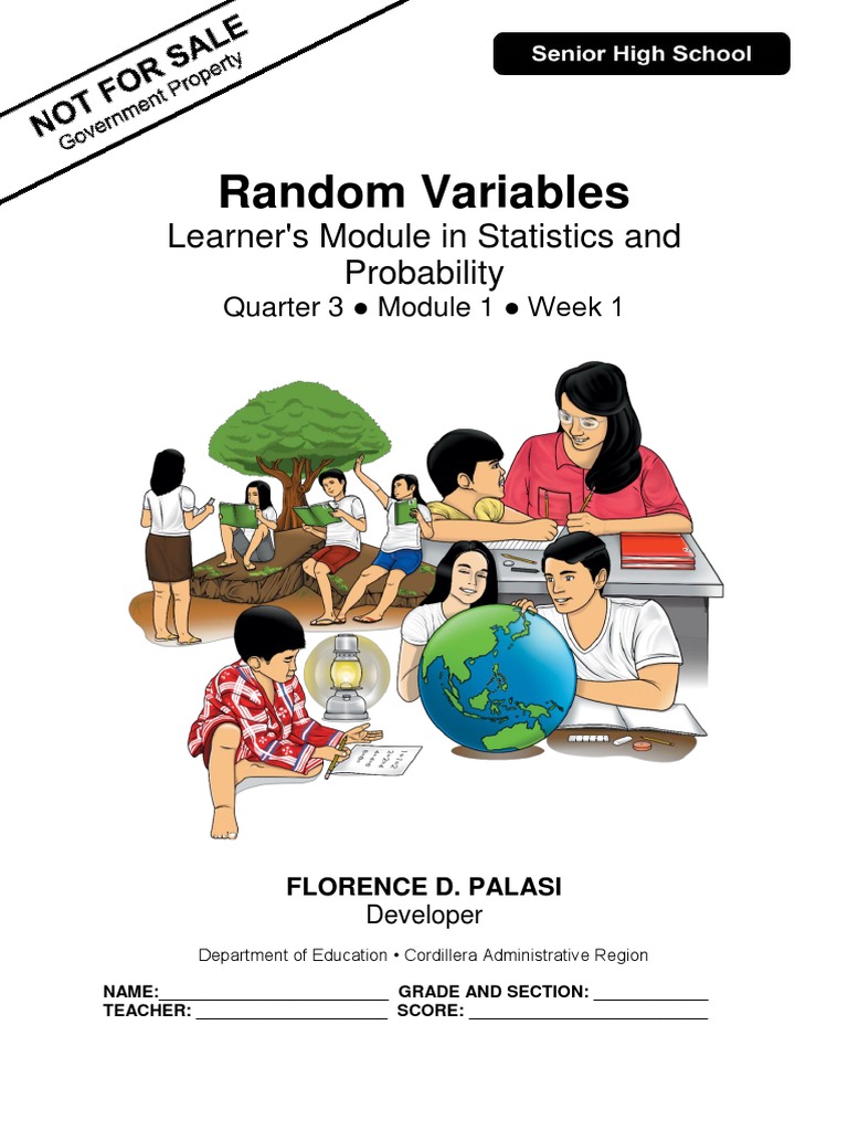 Stat Q3 Mod 1 Random Variables | PDF | Probability Distribution | Random Variable
