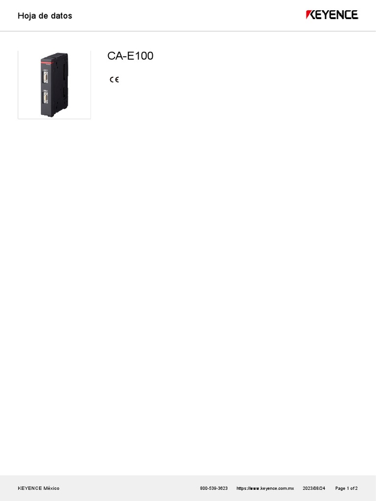 CA-E100 Datasheet | PDF