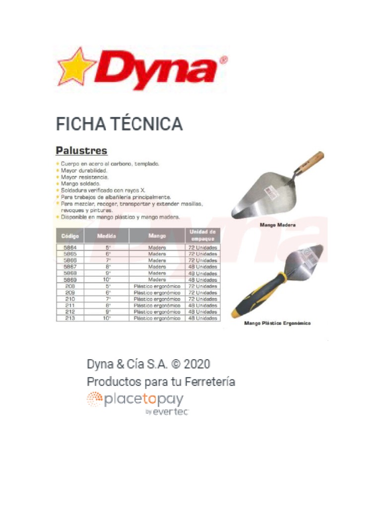 Ficha Tecnica Palustre | PDF