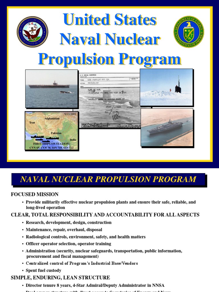 US Naval Nuclear Propulsion Program | Nuclear Power | United States Navy