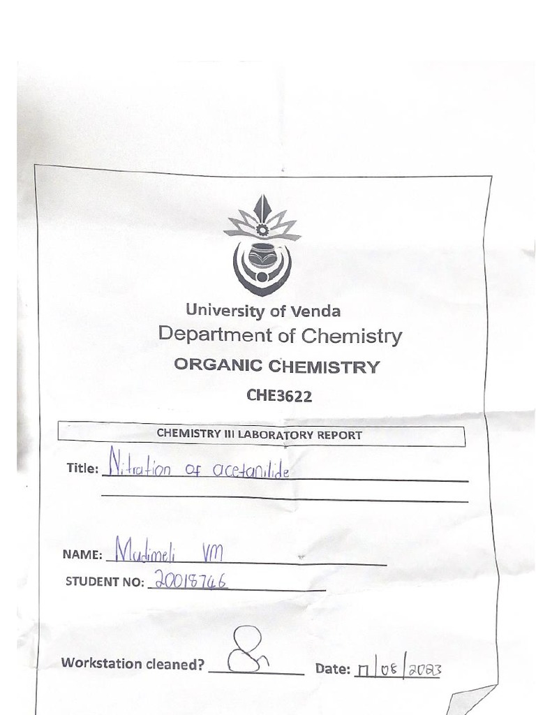 Mudimeli VM Experiment 3 | PDF | Nitric Acid | Chemical Reactions