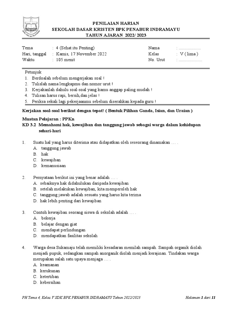 PH Tema 4 Bag 1 | PDF