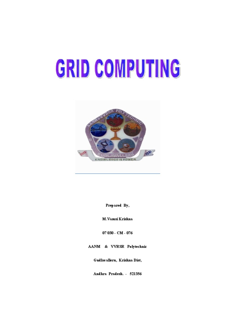 Grid Computing Pdf Grid Computing Communications Protocols