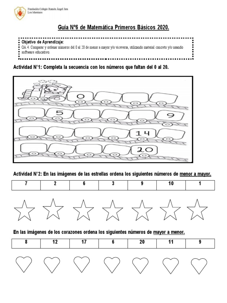 Guía N 6 Matemáticas Primeros | PDF Guía N 6 Matemáticas Primeros | PDF
