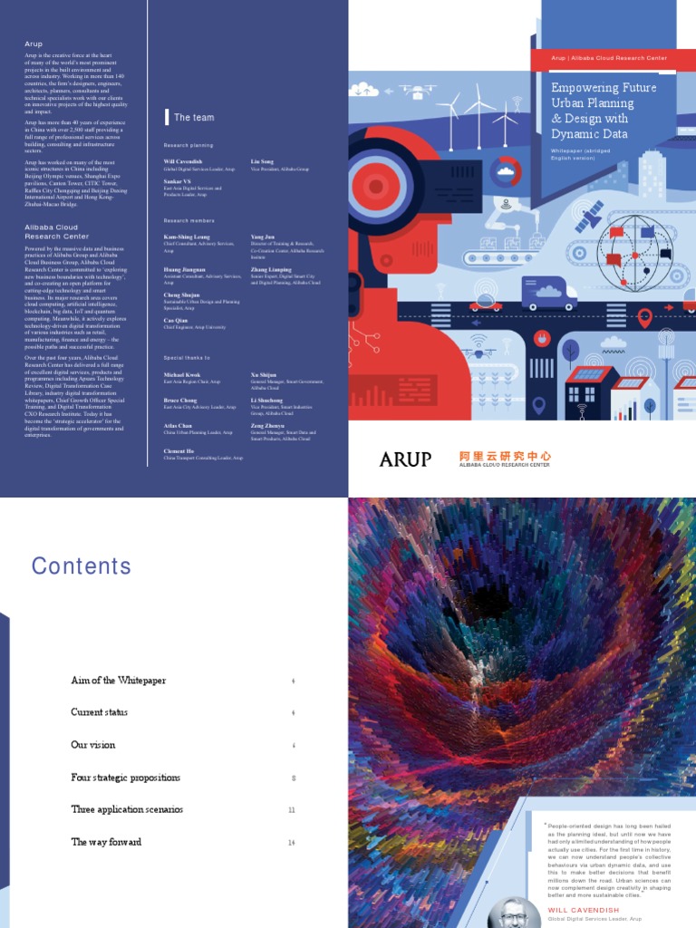 Empowering Urban Design N Planning With Dynamic Data Arup-AliResearch Whitepaper en | PDF