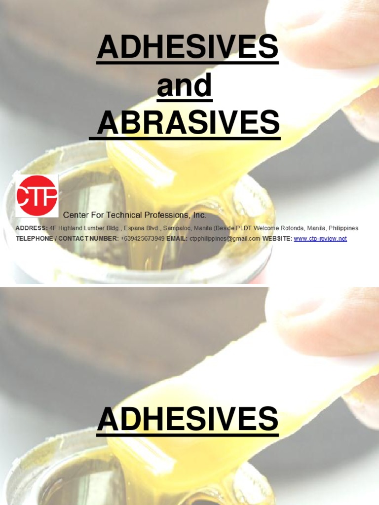 Adhesives & Abrasives | PDF | Art | Technology & Engineering