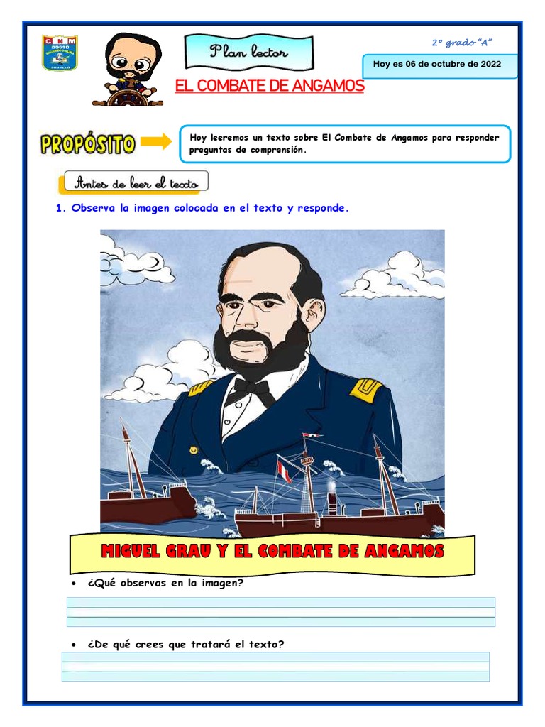 Plan Lector El Combate De Angamos 06 10 Pdf Conflictos