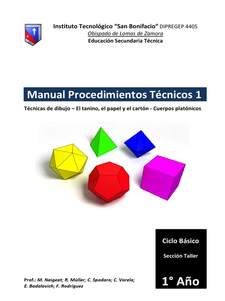 Manual Procedimientos Técnicos 1 | PDF | Cartón