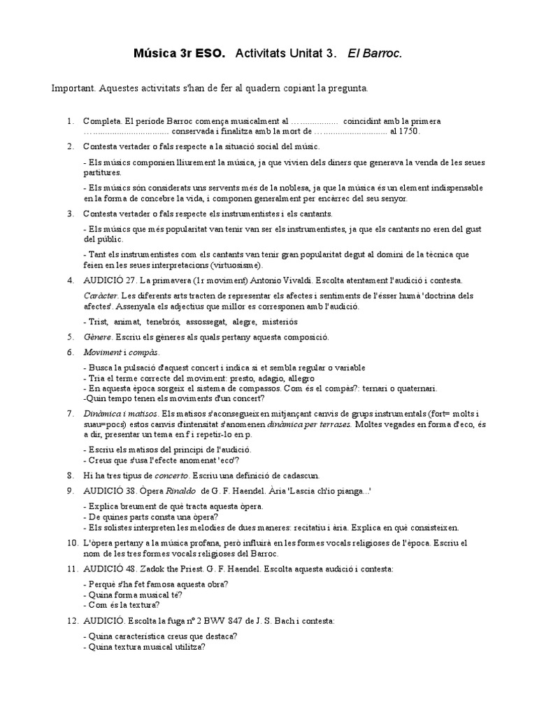 Activitats Utat 3 Tabarca | PDF