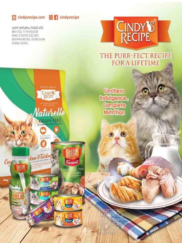 Cindy Recipe Cat Food Booklet | PDF