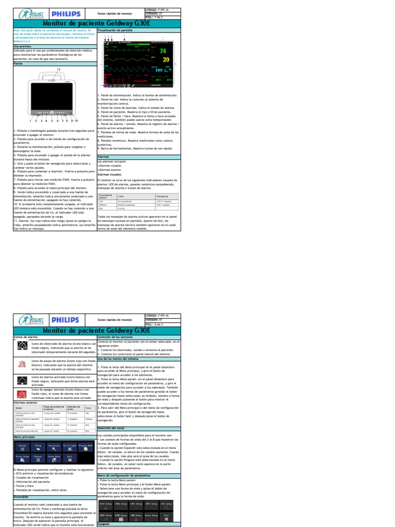 Guías rápida MONITOR PHILIPS G30E | PDF | Diodo emisor de luz | Monitor ...