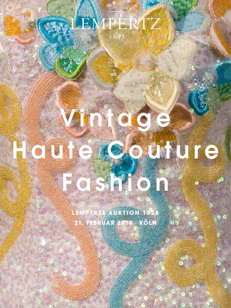 Vintage Haute Couture Fashion | PDF