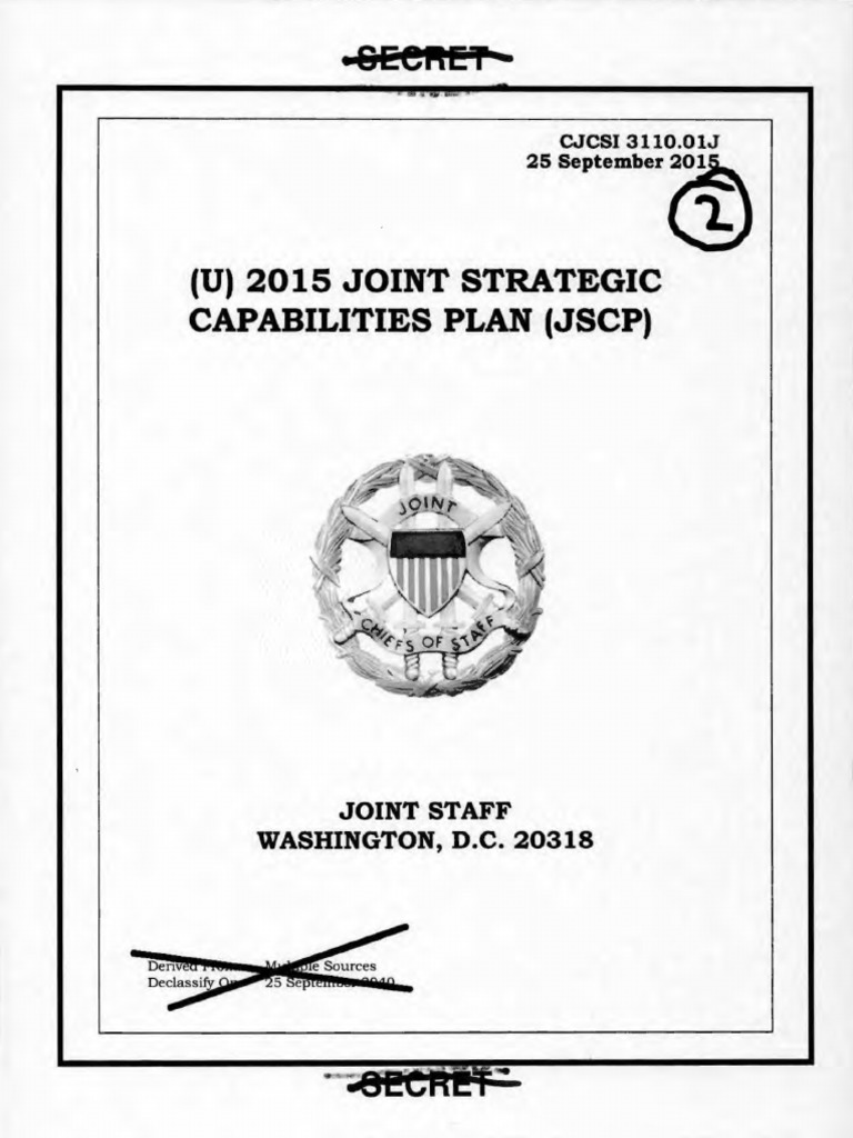 16-F-1274 Doc 02 2015 Joint Strategic Capabilities Plan CJCSI 3110.01J ...