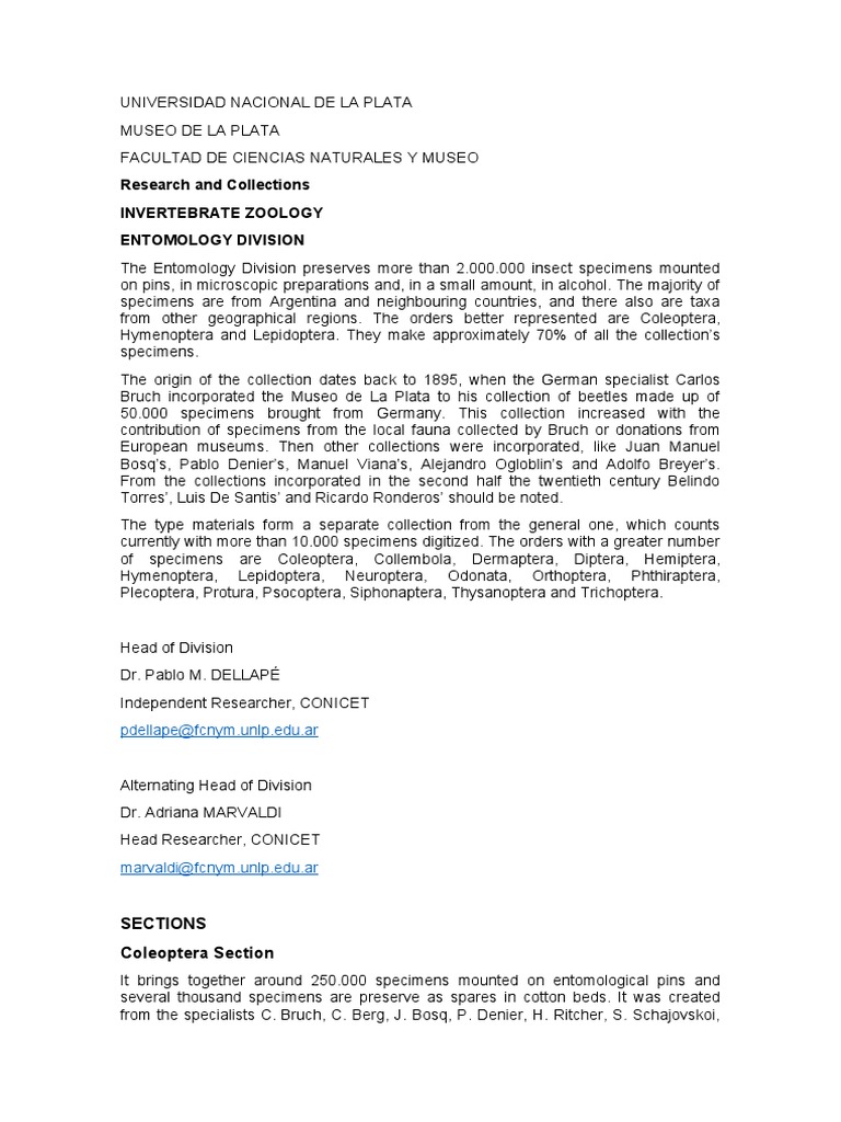 Zoología Invertebrados (Practica de Trad. Esp - Eng) | PDF