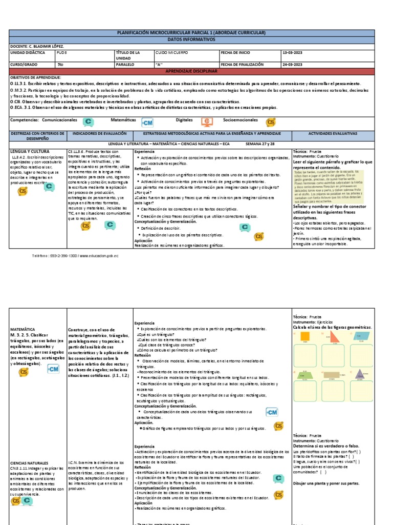 Pud 3 Egb 5to 7-8 | PDF