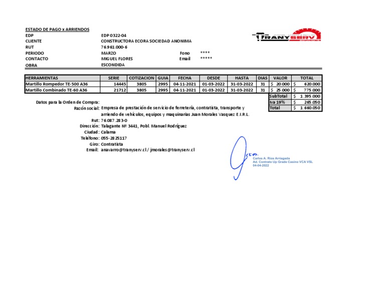 Edp 1221-05 Ecora | PDF