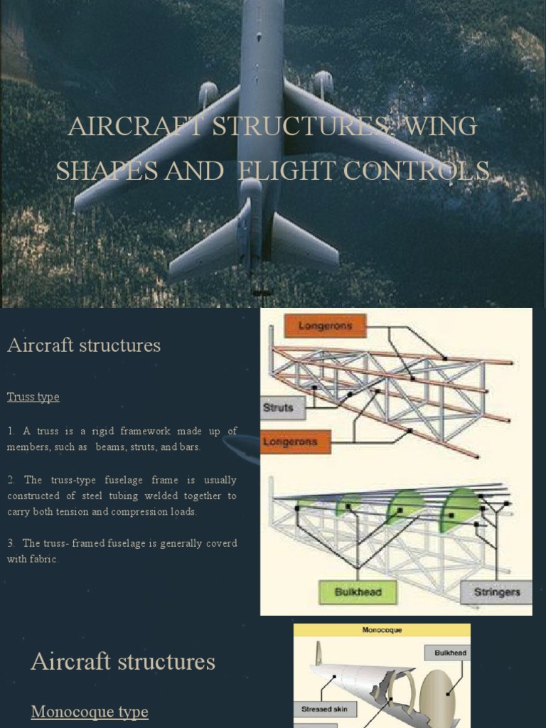 Aircraft Structures, Wing Shapes and Flight Controls | PDF