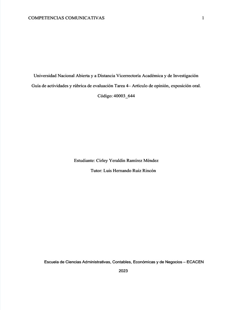 PDF Competencias Comunicativas Tarea 4 Compress | PDF