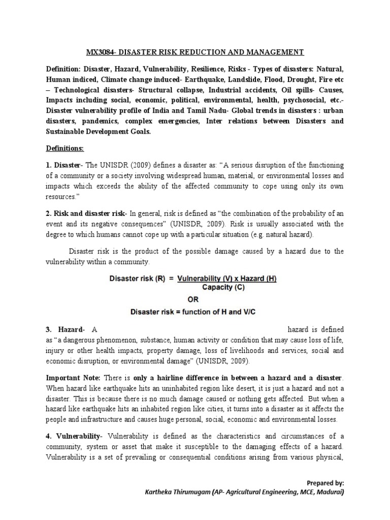 MX3084 - DRRM - Unit 1 | PDF