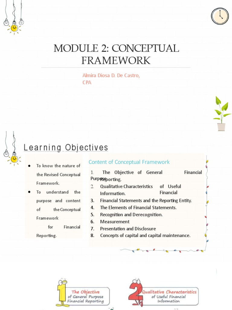 ACC 203 Module 2 Conceptual Framework | PDF | International Financial Reporting Standards | Expense