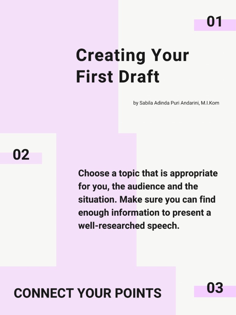 6 - Creating Your First Draft | PDF 6 - Creating Your First Draft | PDF