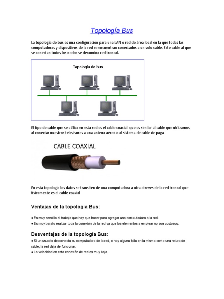 Topologia de Bus | PDF | Tecnología e ingeniería