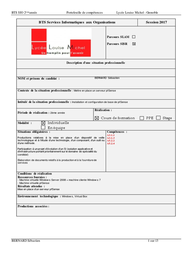 PDC Installation Pfsense | PDF