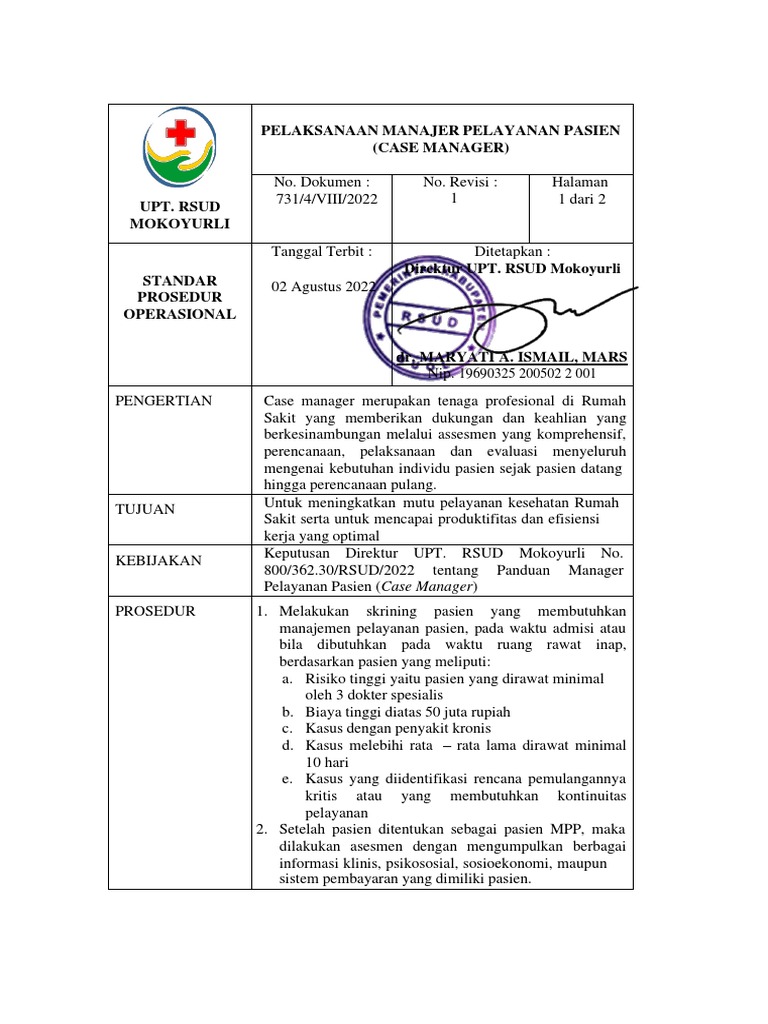SOP PELAKSANAAN MPP | PDF