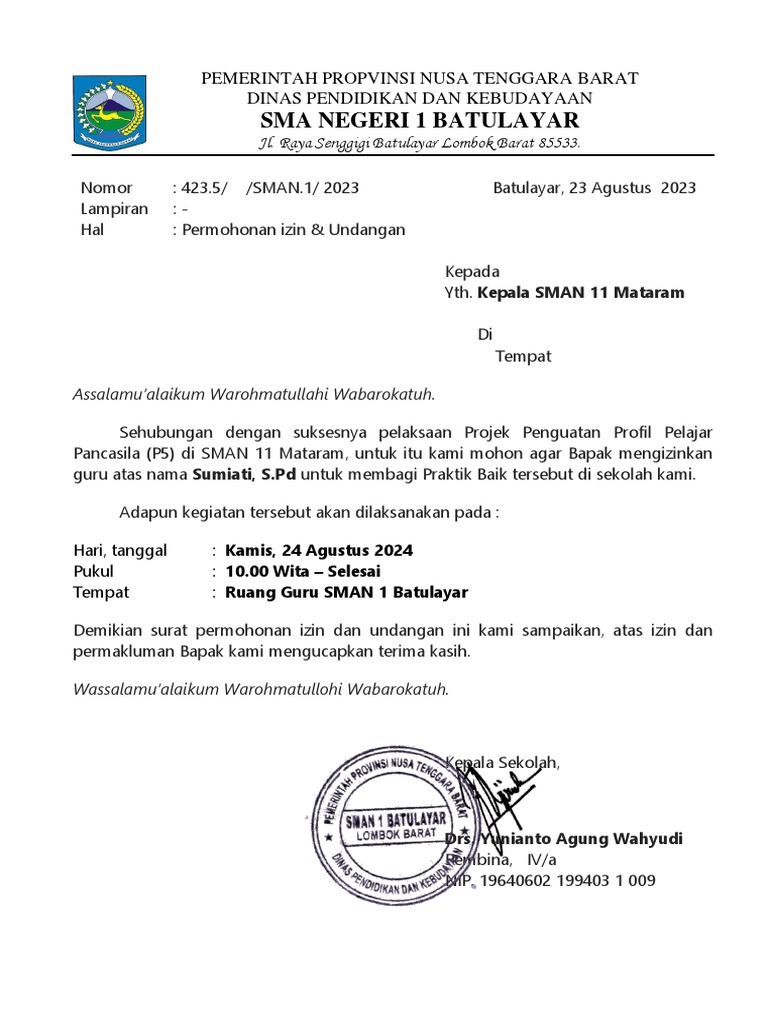 Undangan Praktik Baik p5 Bu Ummi | PDF | Kesehatan Holistik