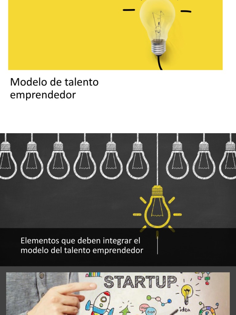 Elementos del Talento Emprendedor | PDF | Crecimiento personal y profesional | Negocios