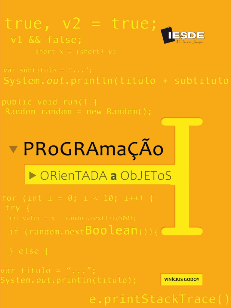 4 Programacao Orientada A Objetos I 2019 Download Grátis Pdf Java Linguagem De Programação