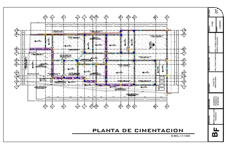 Plano de Cimentacion | PDF | Ingeniero civil | Materiales