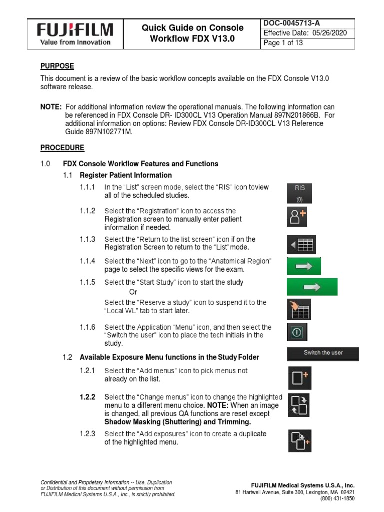 Quick Guide For FDX Console V13.0 DOC 0045713 A | PDF