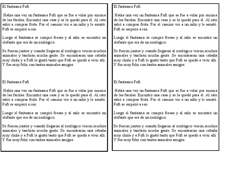 El Fantasma Fofi | PDF