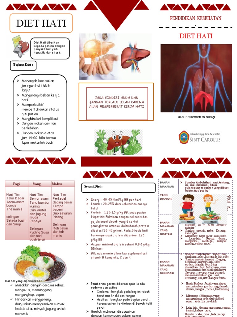 Leaflet Diet Hati | PDF