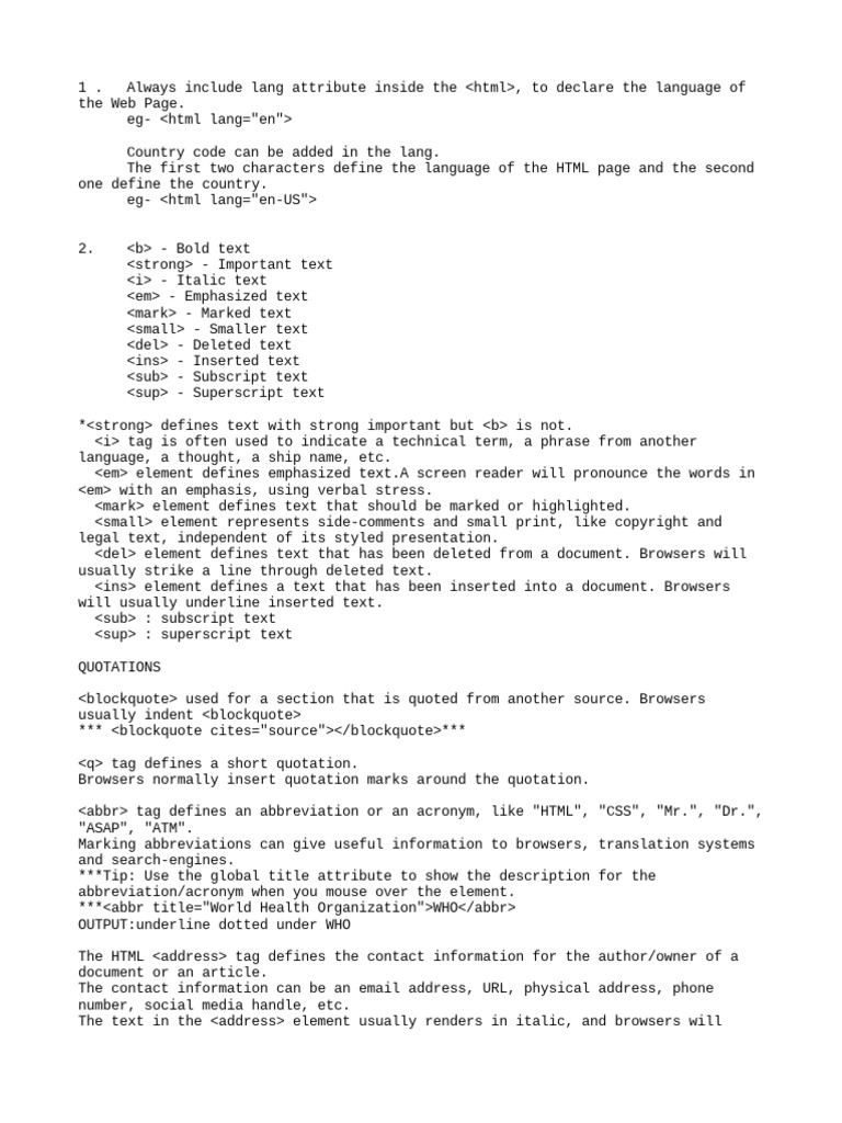 Html Pdf Html Element Html