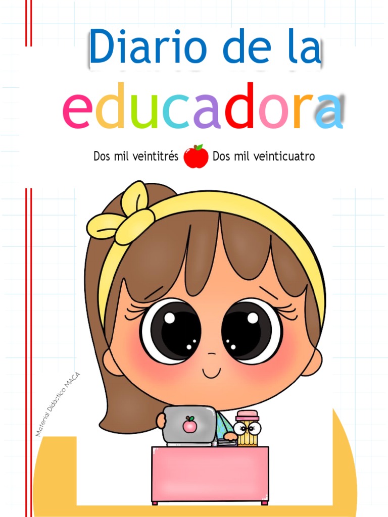 Diario de la Educadora 2023-2024 | PDF | Educación de la primera ...
