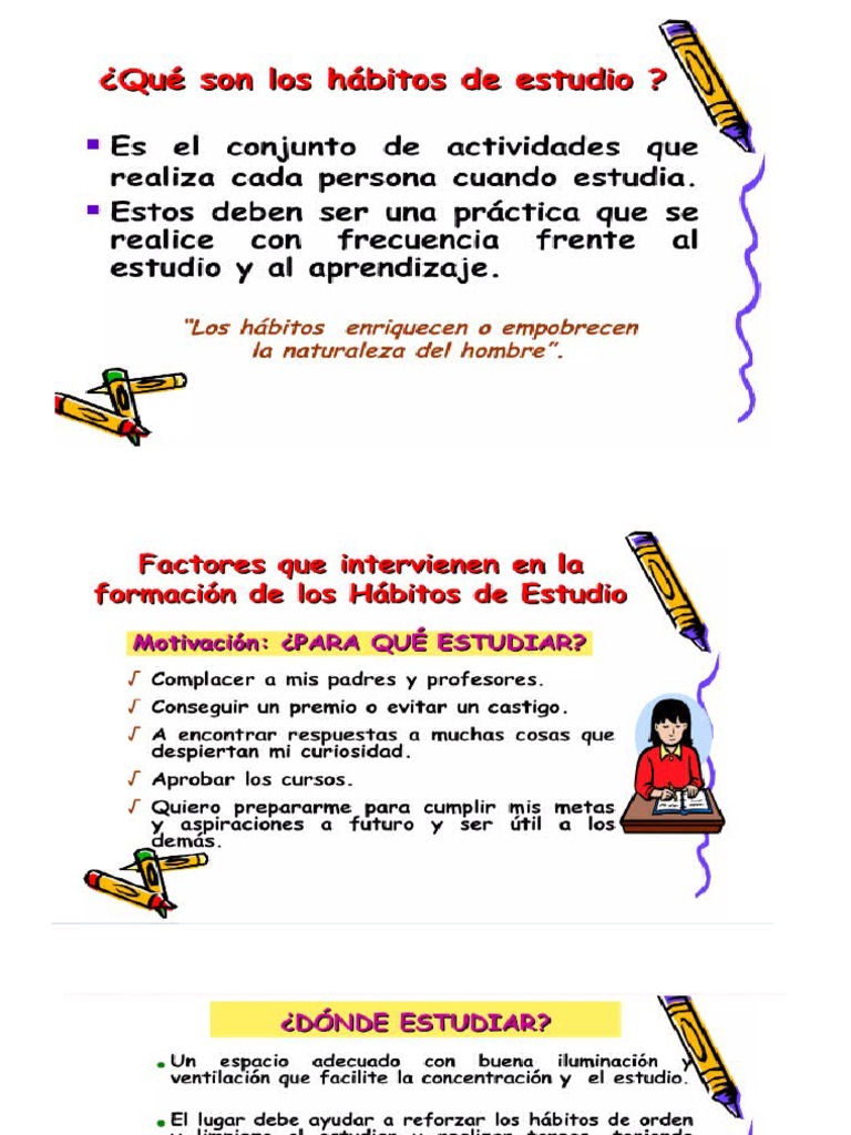 Habitos de Estudio | PDF